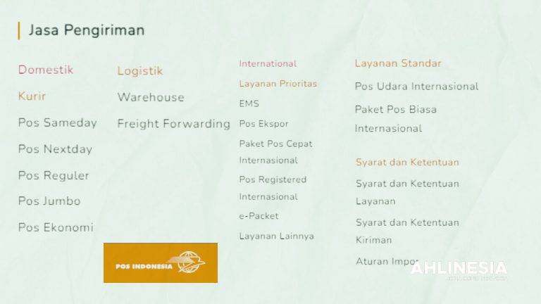 Cara Mengecek Nomor Resi POS Indonesia Terbaru